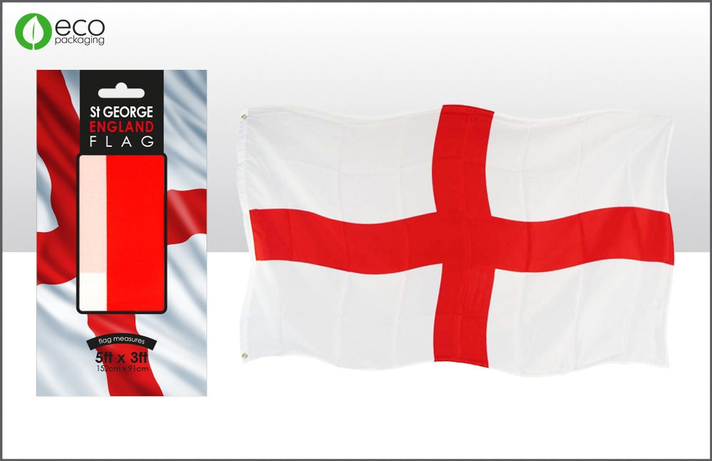 St George Flag 5ft x 3ft - Gifts4Presents